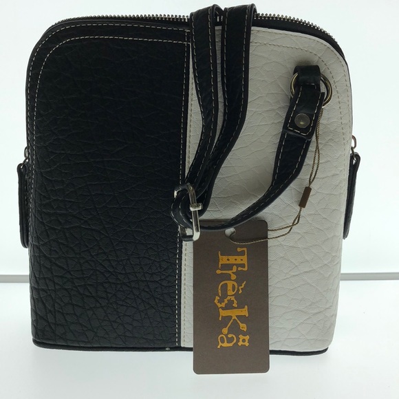 Treska | Bags | Treska Black And White Shoulder Bag | Poshmark